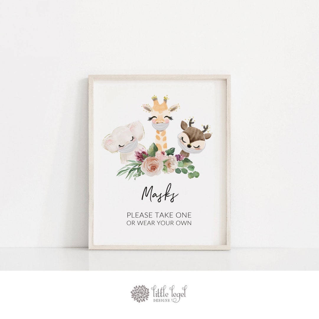 Please Wear a Mask Sign. Social Distance Sign. Masks Covid Sign. Masks ...