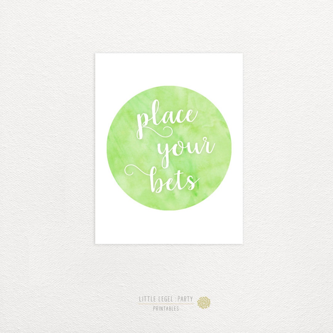 Kentucky Derby Party Sign. Kentucky Derby Party Printables. Place Your ...