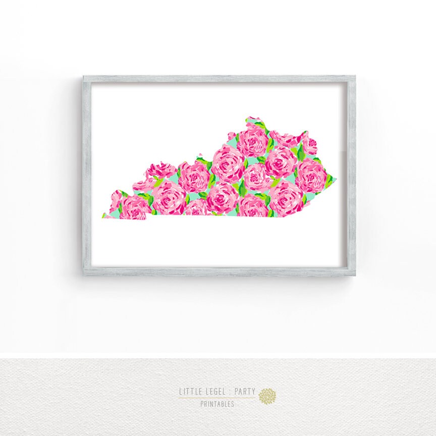Kentucky Prints. 5 x 7 prints. Preppy Kentucky Derby | Etsy
