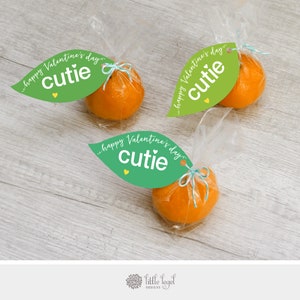 Cutie Valentine. Healthy Non Candy Valentine. Mandarin Orange Fruit ...