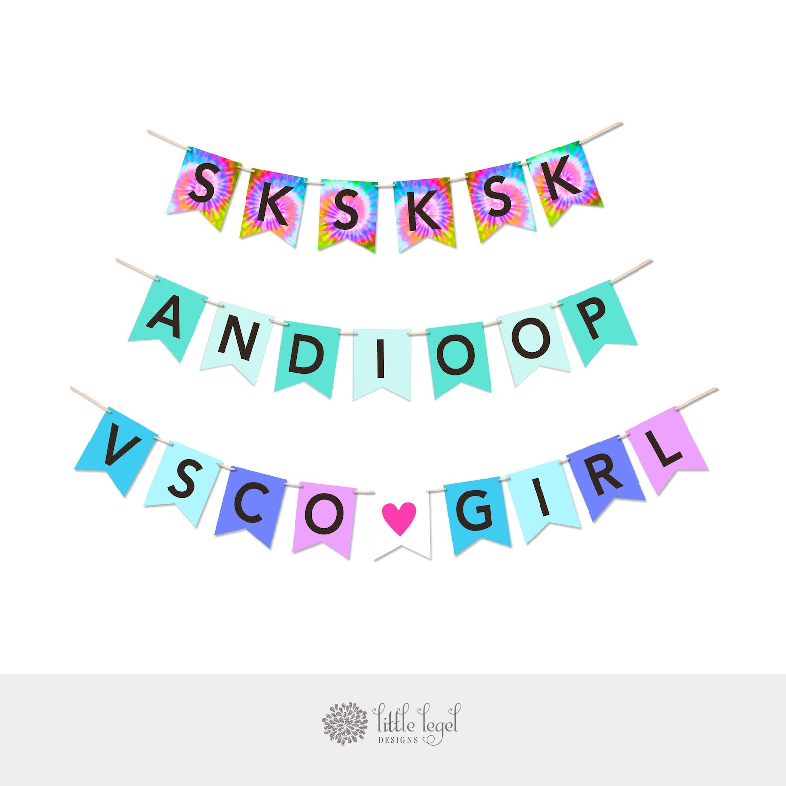 VSCO Banners set of 3. VSCO Party. and I Oop. Sksksk. VSCO - Etsy