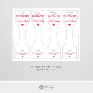 Scrunchie Valentines. Girl Teen Tween Hair Tie. Like You a Bunchie Here ...