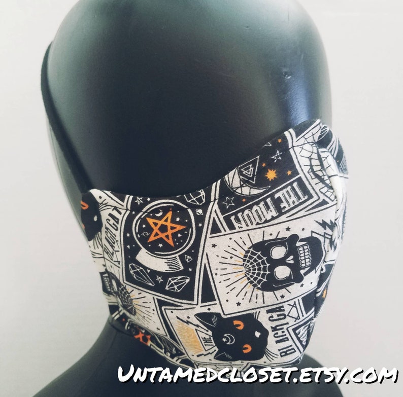 Occult Face Mask Halloween Face Mask - Etsy