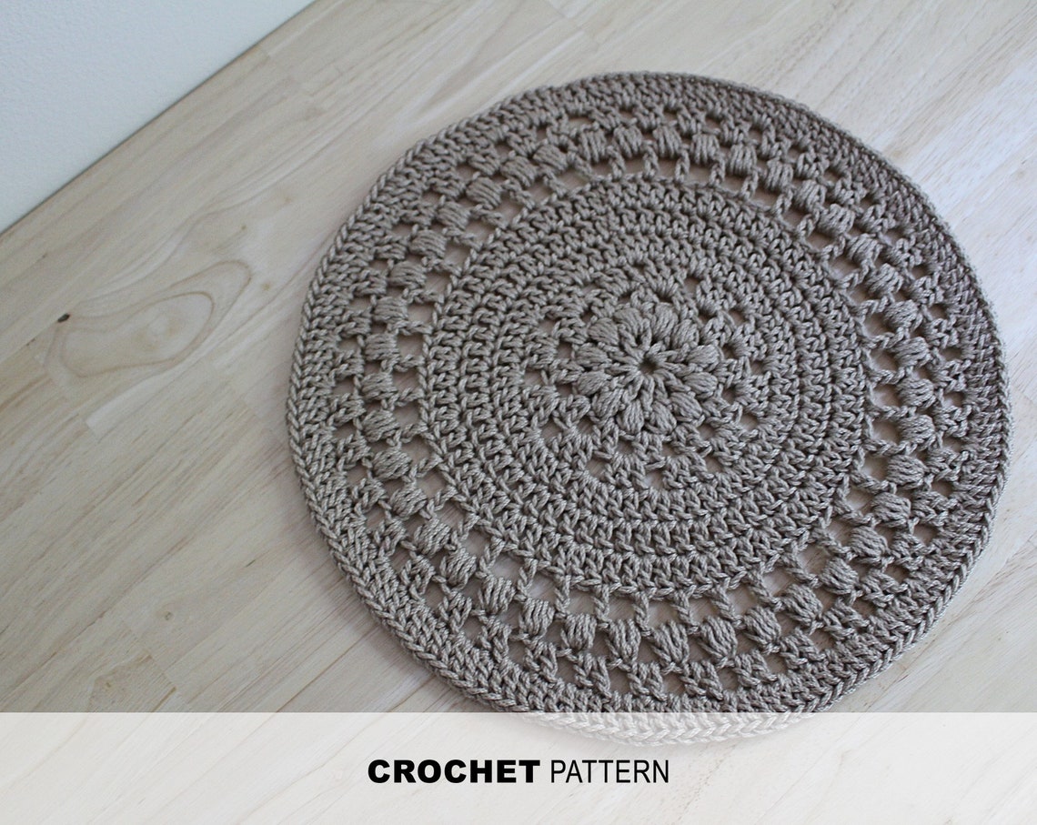 Easy Crochet Table Mat Pattern Modern Crochet Doily Pattern - Etsy