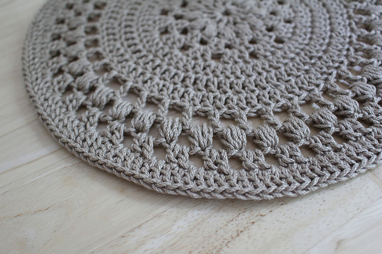 Easy Crochet Table Mat Pattern Modern Crochet Doily Pattern - Etsy