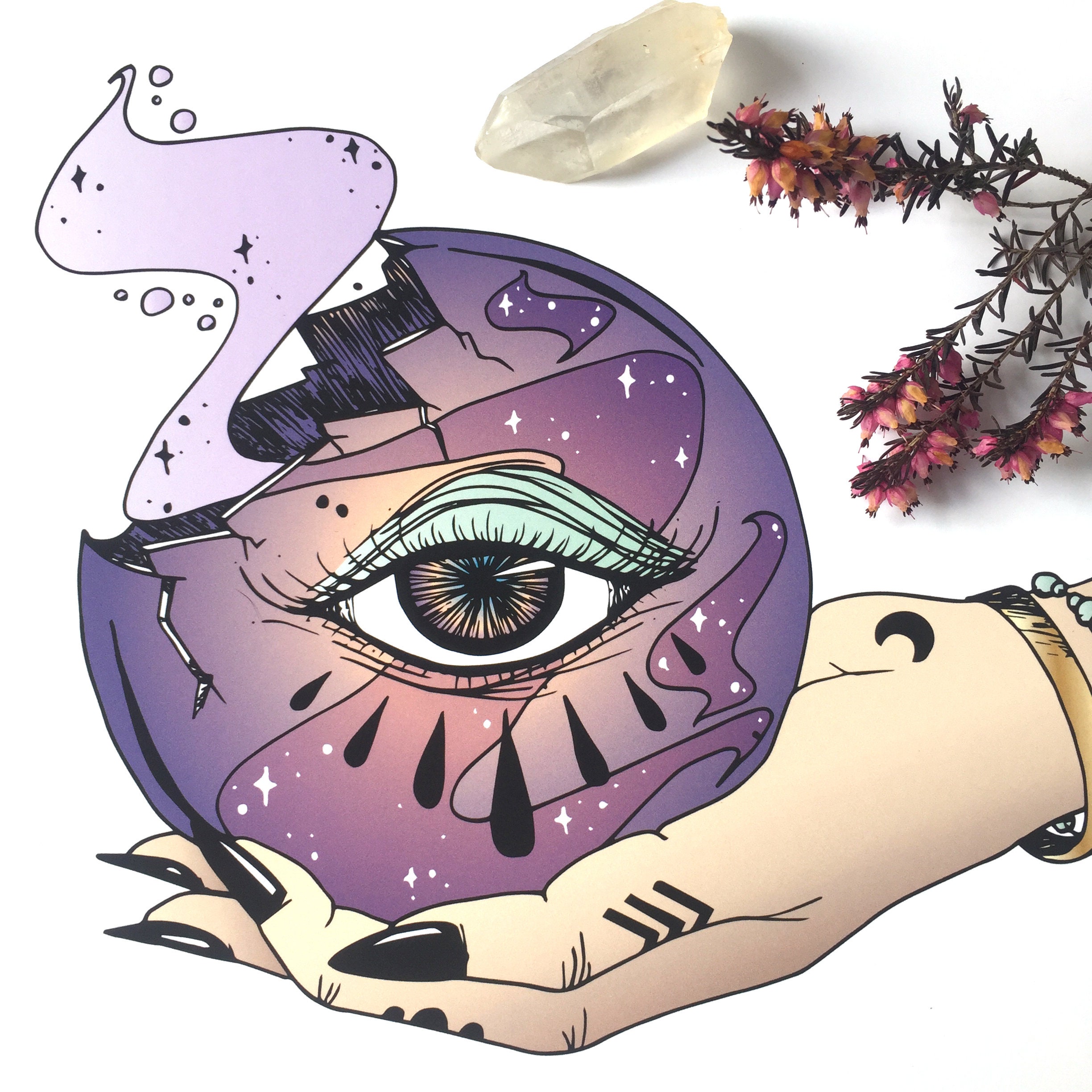 Crystal Ball Broken - Etsy Canada