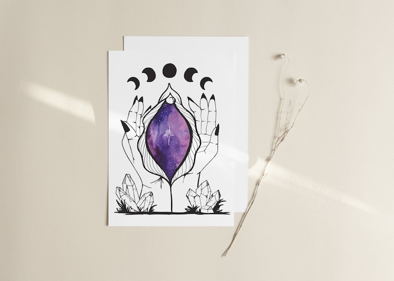 Yoni Portal Purple Galaxy Yoni Art Print Feminist Art - Etsy Canada