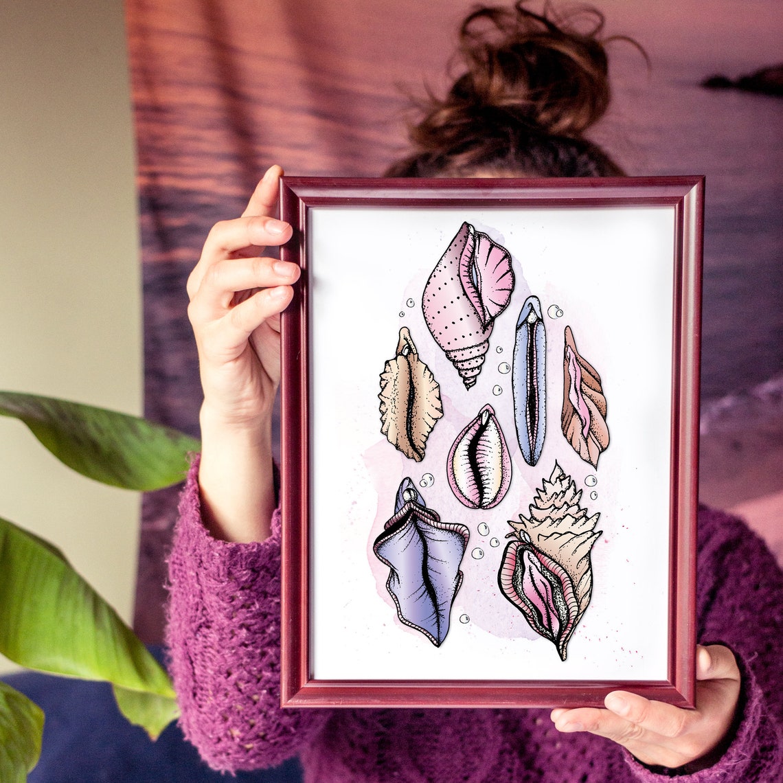 The She-shells Art Print | Etsy