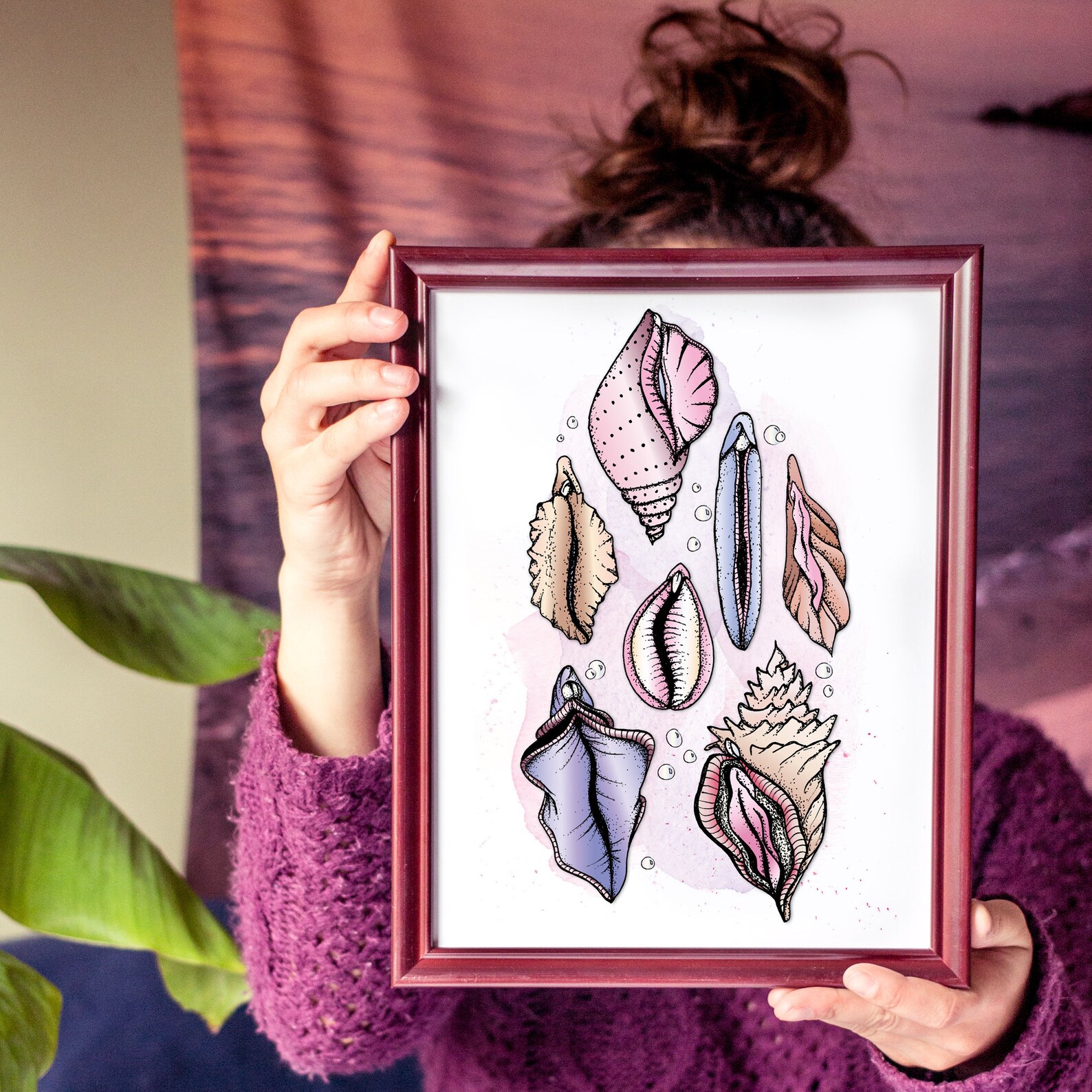 The She-shells Art Print | Etsy