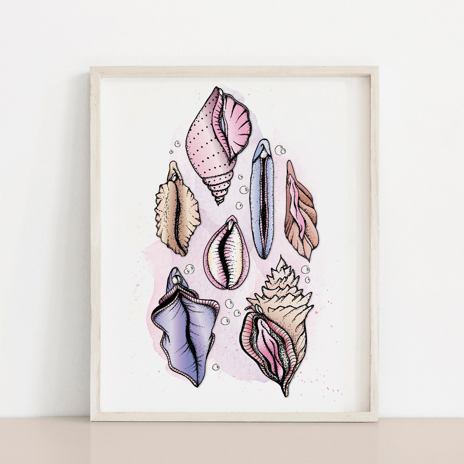 The She-shells Art Print | Etsy