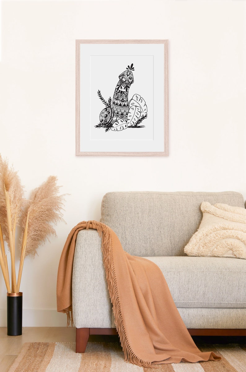 Mandala Penis Art Print - Etsy