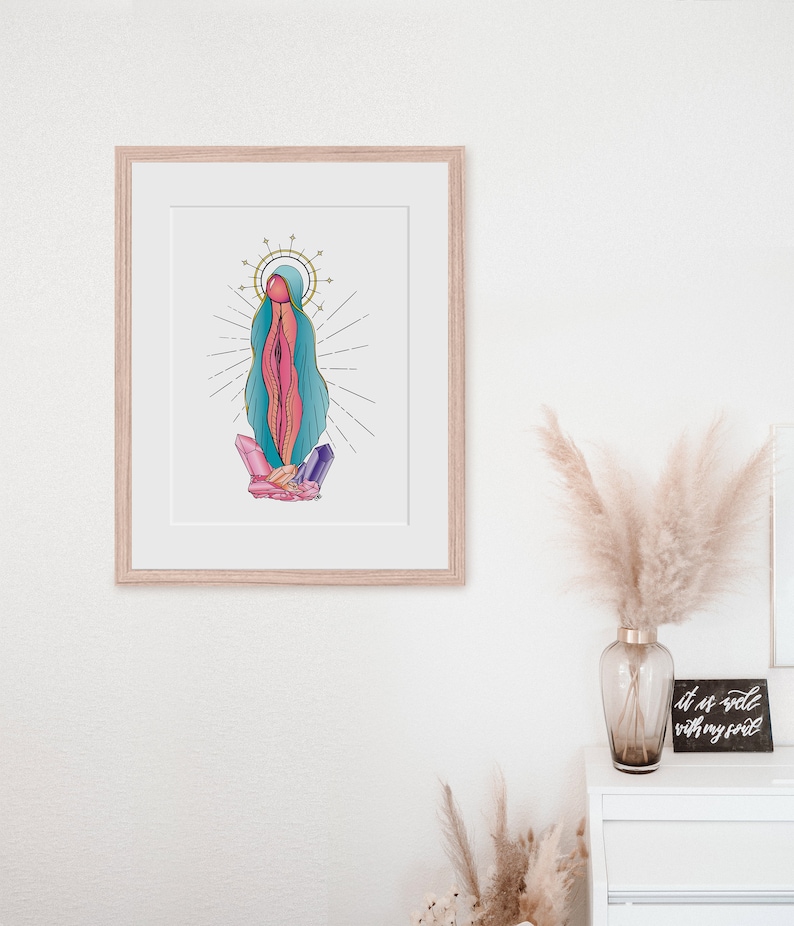 The Holy Vulva Saint Vulva Virgin Mary Women Divine Etsy