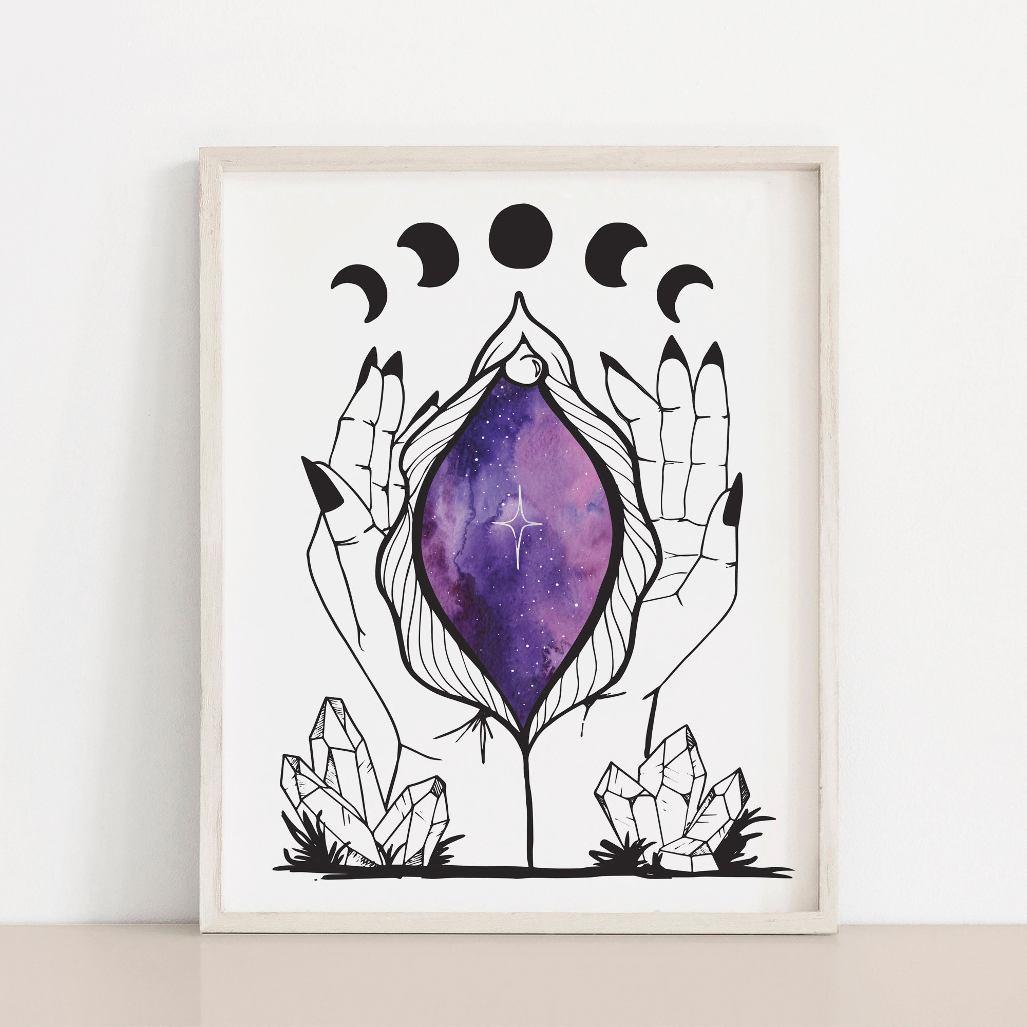 Yoni Portal Purple Galaxy Yoni Art Print Feminist Art - Etsy Canada