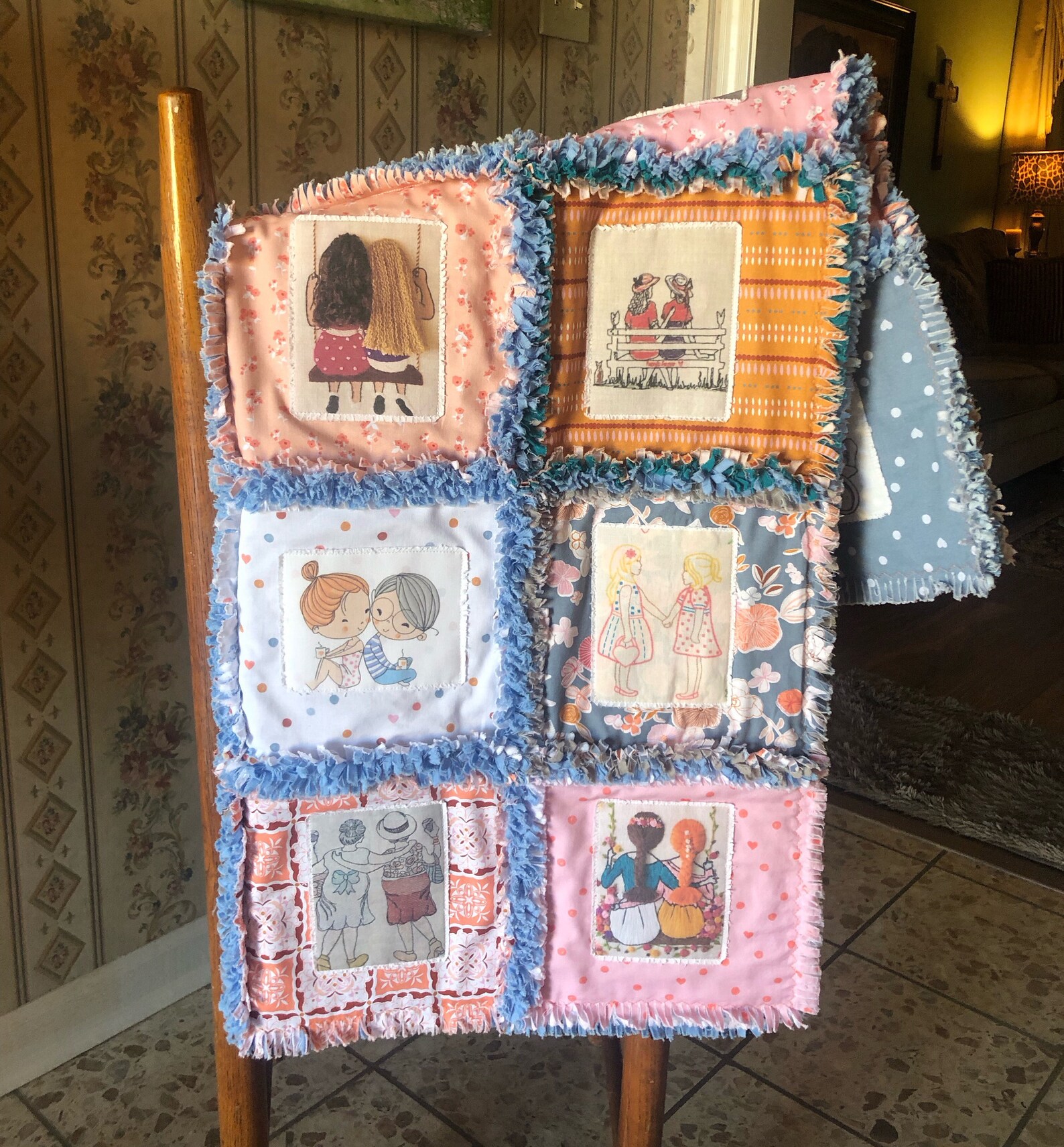 Best Friends Lap Quilt, Girlfriends Lap Quilt, Sisters Lap Quilt ...