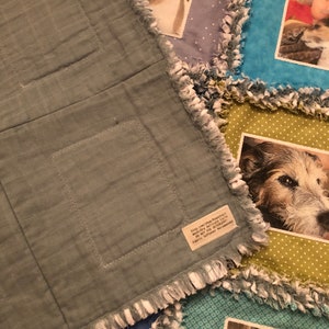 Pet Memory Lap Quilt, Photo Quilt, Picture Quilt, Dog Photo Quilt ...