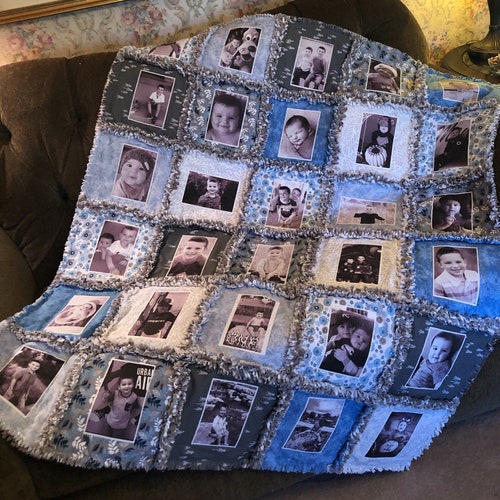 Family Photo Memory Quilt - Etsy