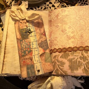 Rag Junk Journal, Writing Journal, Ephemera Journal, Keepsake Journal ...