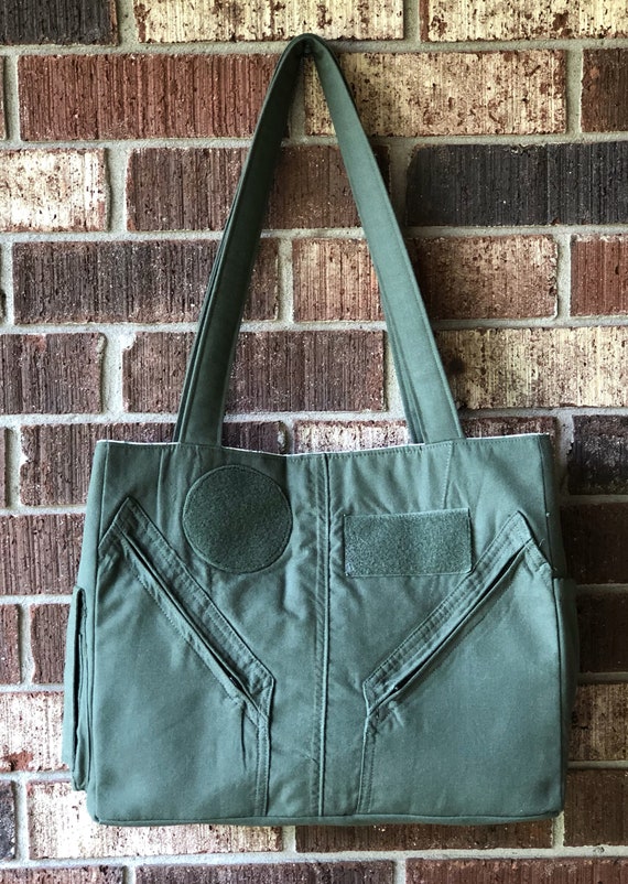Flight Suit Bag Military tote recycled flight suit bag usmc | Etsy