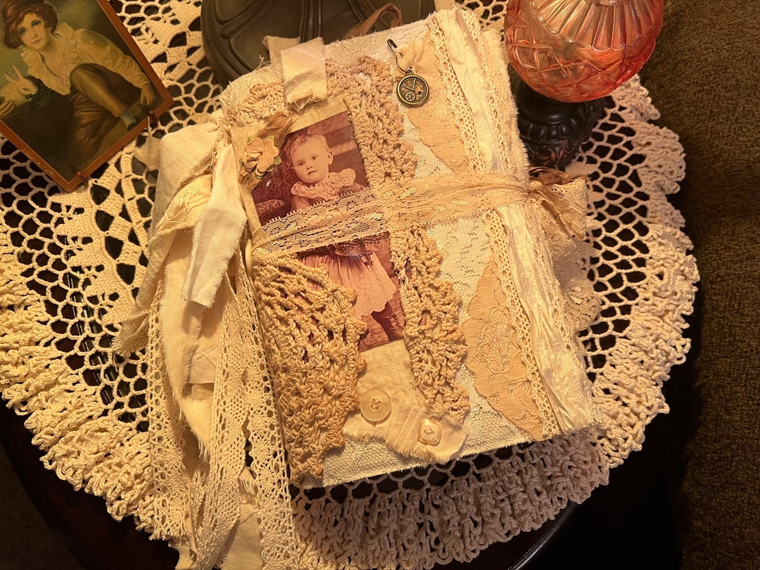 Rag Junk Journal, Writing Journal, Ephemera Journal, Keepsake Journal ...