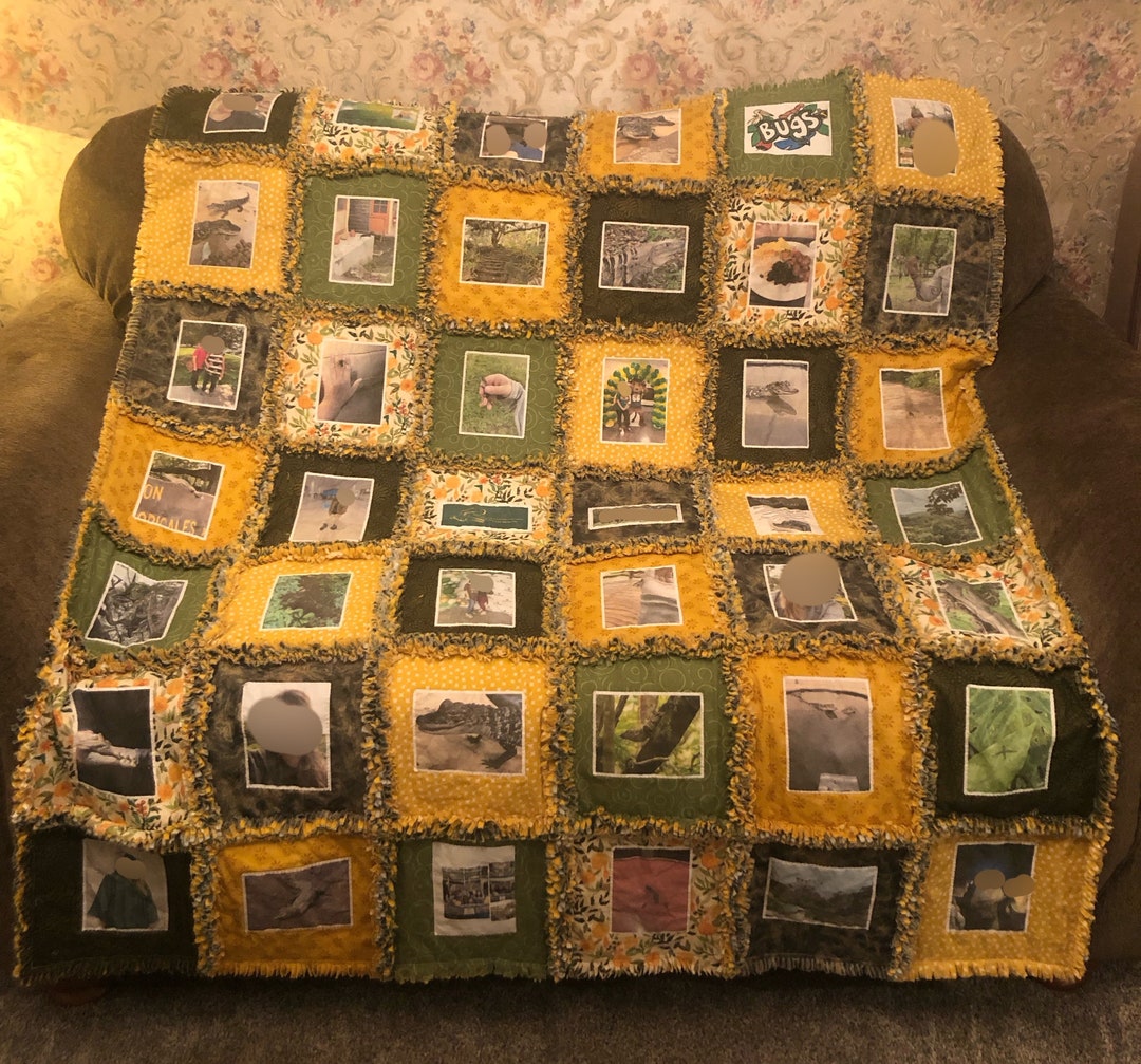 Graduation Lap Quilt, Graduation Photo Blanket, Graduation Memory Quilt ...