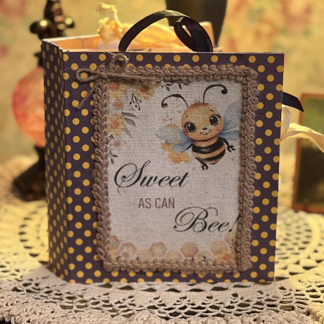 Bumble Bee Baby Book, Baby Record, Baby’s First Book, Shower Gift, Bee ...