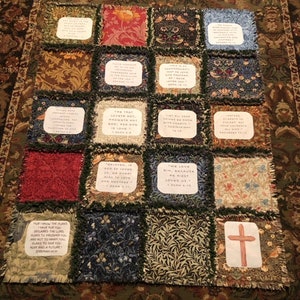 Scripture Lap Quilt, Bible Verse Quilt, Christian Lap Quilt, Jesus Lap ...