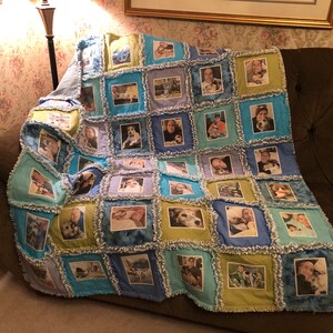 Pet Memory Lap Quilt, Photo Quilt, Picture Quilt, Dog Photo Quilt ...