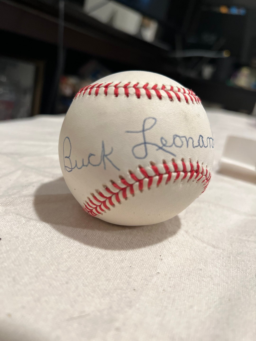 Hall of Famer Buck Leonard Signed Baseball, Homestead Grays Negro ...
