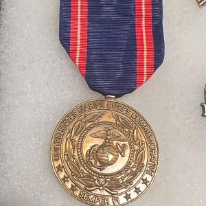 United States Marine Corps Display Case With Medal Pins and Patch - Etsy