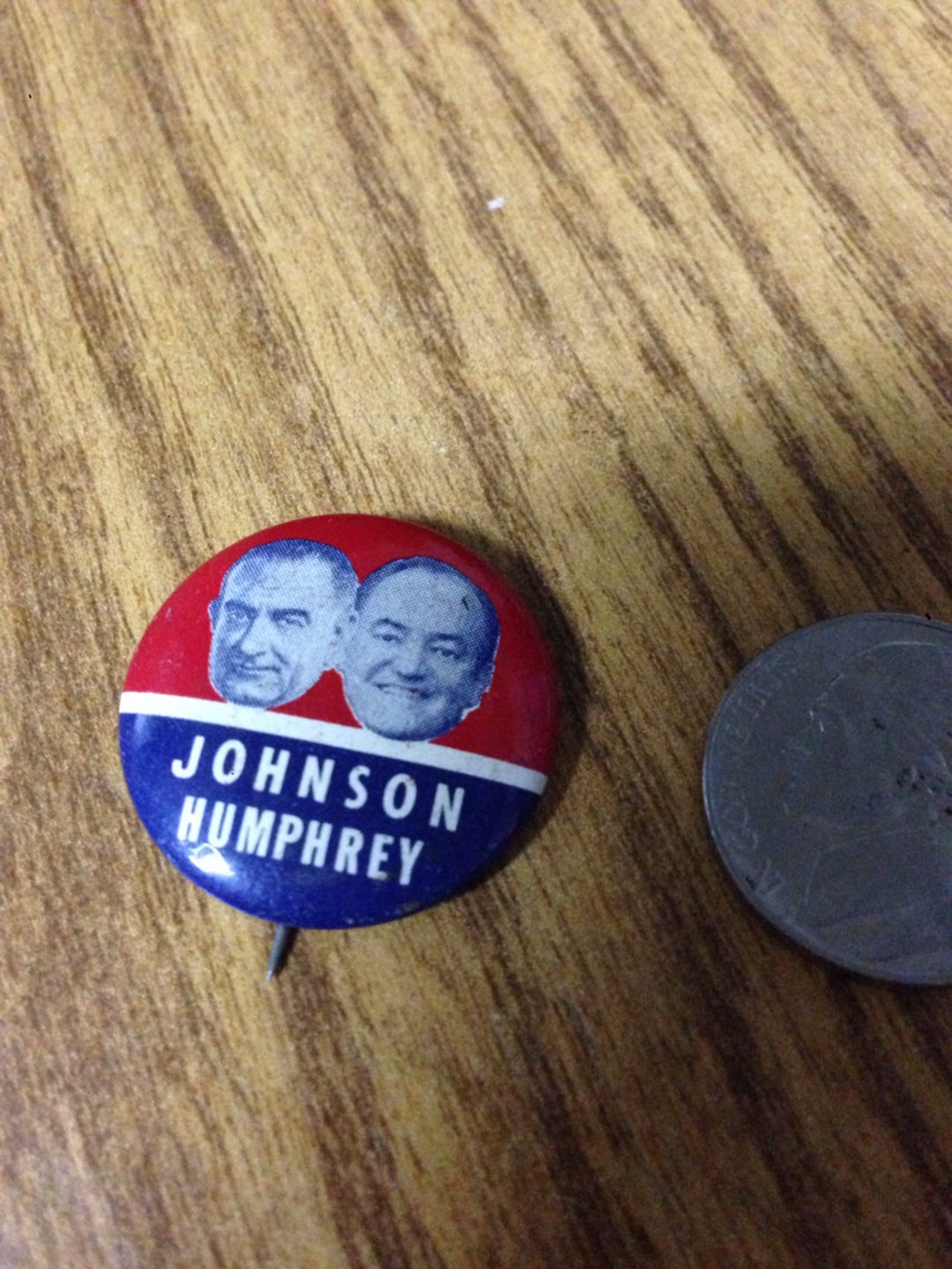 1964 LBJ HHH Presidential Campaign Button - Etsy