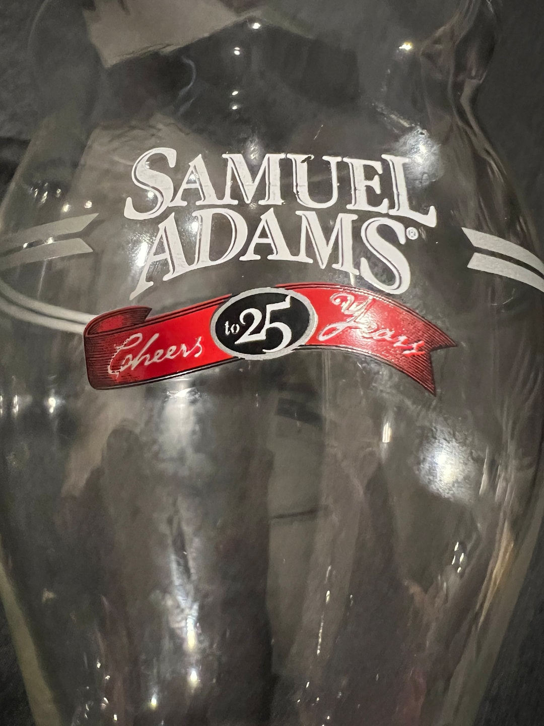 25th Anniversary Sam Adams Pint Glass - Etsy