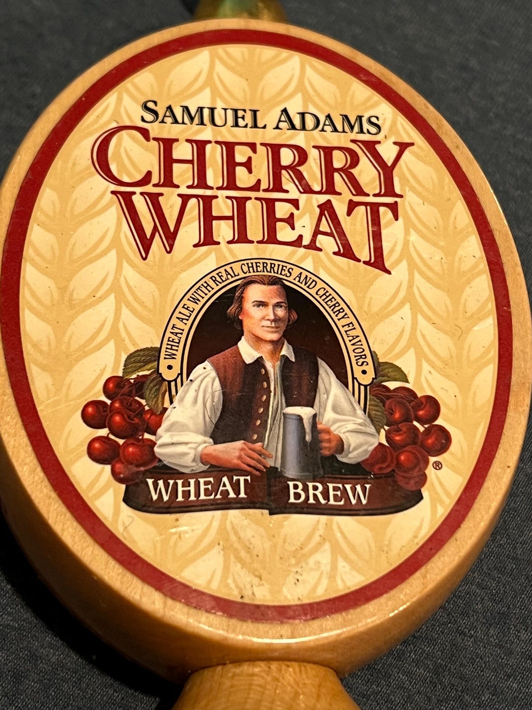 Vintage Sam Adams Cherry Wheat Tap Handle - Etsy