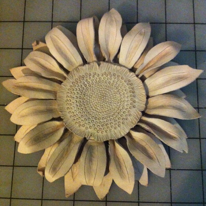 Leather Sunflower Accessory Clip or Pin to Your Hair Hat or - Etsy