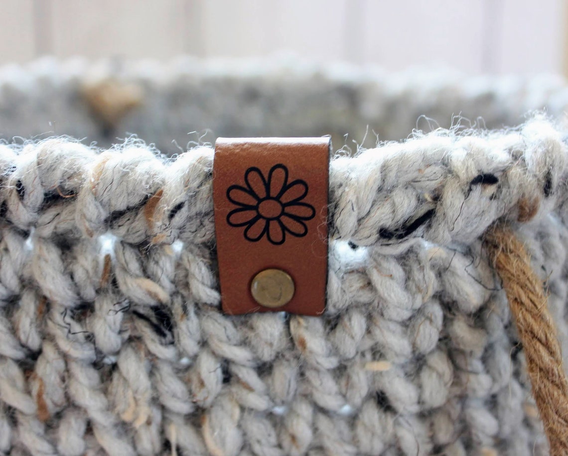 Large Farmhouse Basket Rustic Basket With Handles Home Décor Basket ...