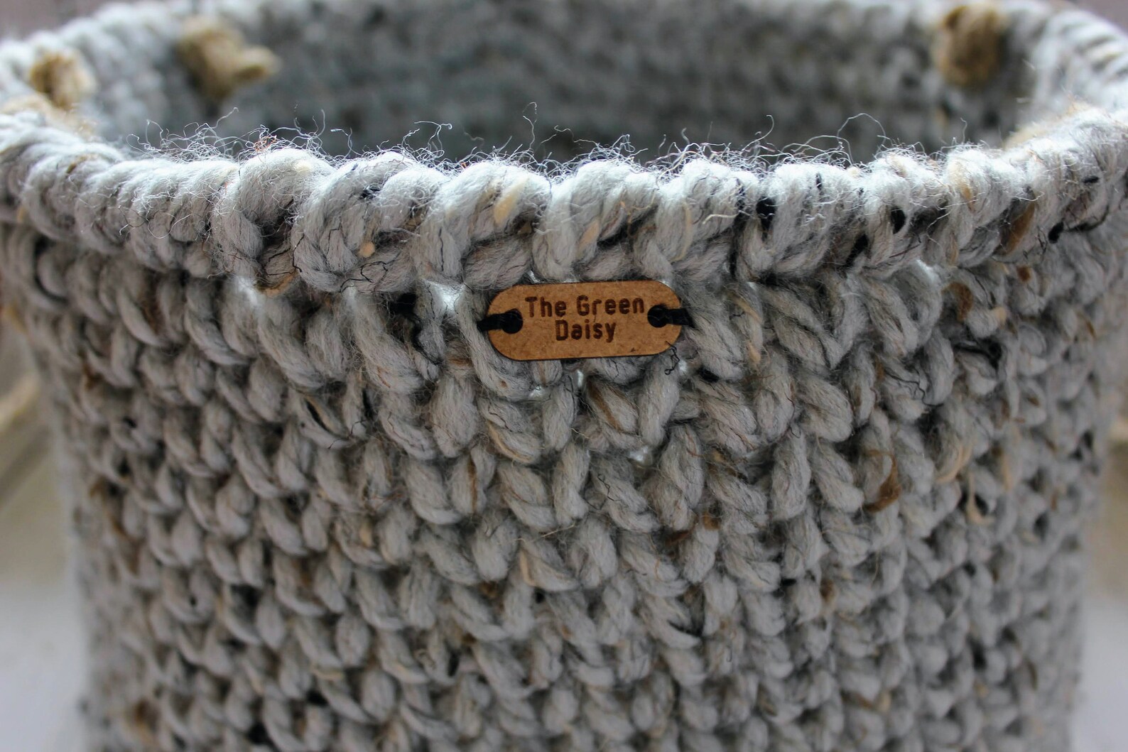 Large Farmhouse Basket Rustic Basket With Handles Home Décor Basket ...