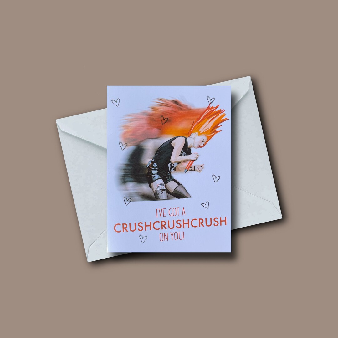 Paramore Birthday Card Valentines Day card punny greeting cards happy ...