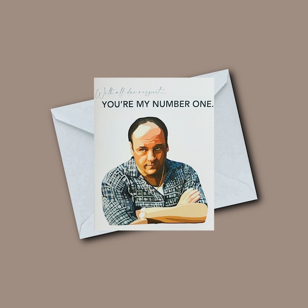 Tony Soprano Card - Etsy