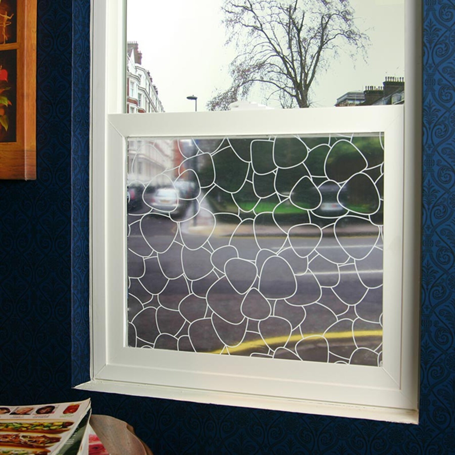 Pebbles Sheer Window Film - Large 48 In. X 84 In. - Etsy