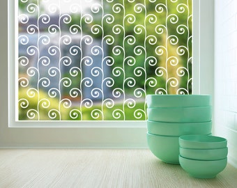 Carlyle Sheer Window Film Large 48 In. X 84 In. | Etsy