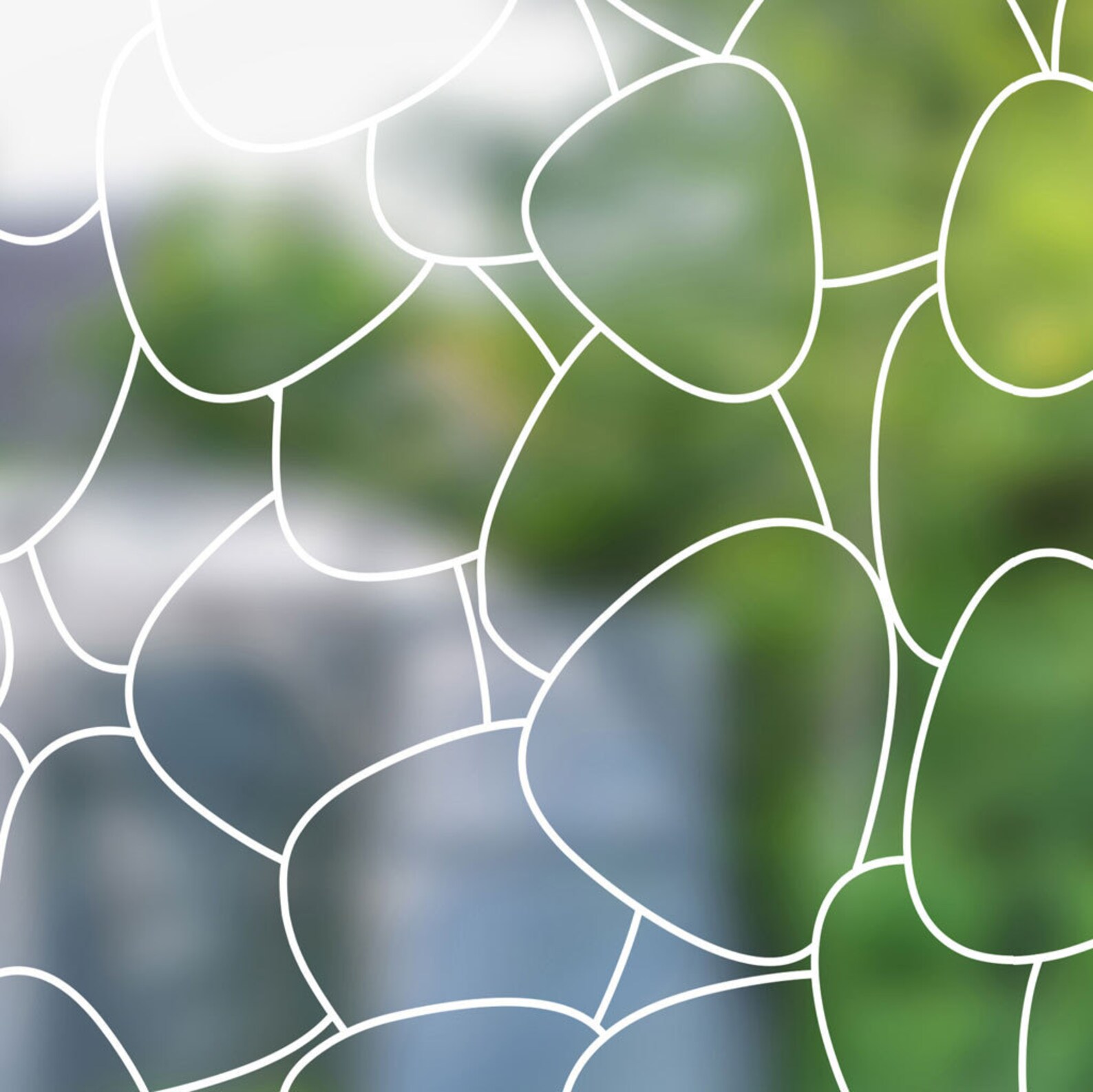 Pebbles Sheer Window Film - Large 48 In. X 84 In. - Etsy