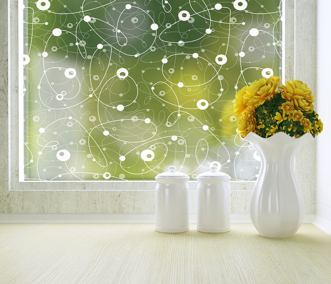 Atomic Retro Privacy Window Film - Large 48 In. X 84 In. - Etsy