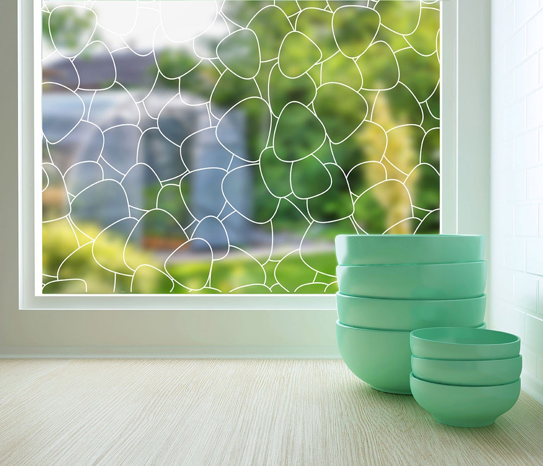 Pebbles Sheer Window Film - Large 48 In. X 84 In. - Etsy