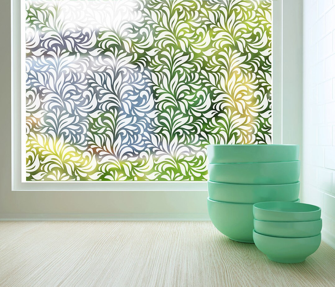 Carlyle Sheer Window Film Large 48 In. X 84 In. - Etsy