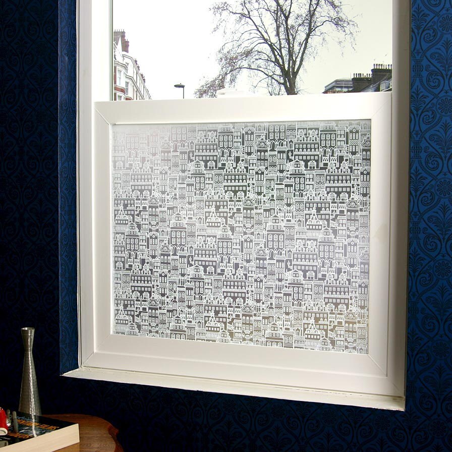Little City Privacy Window Film Large 48 In. X 84 In. - Etsy