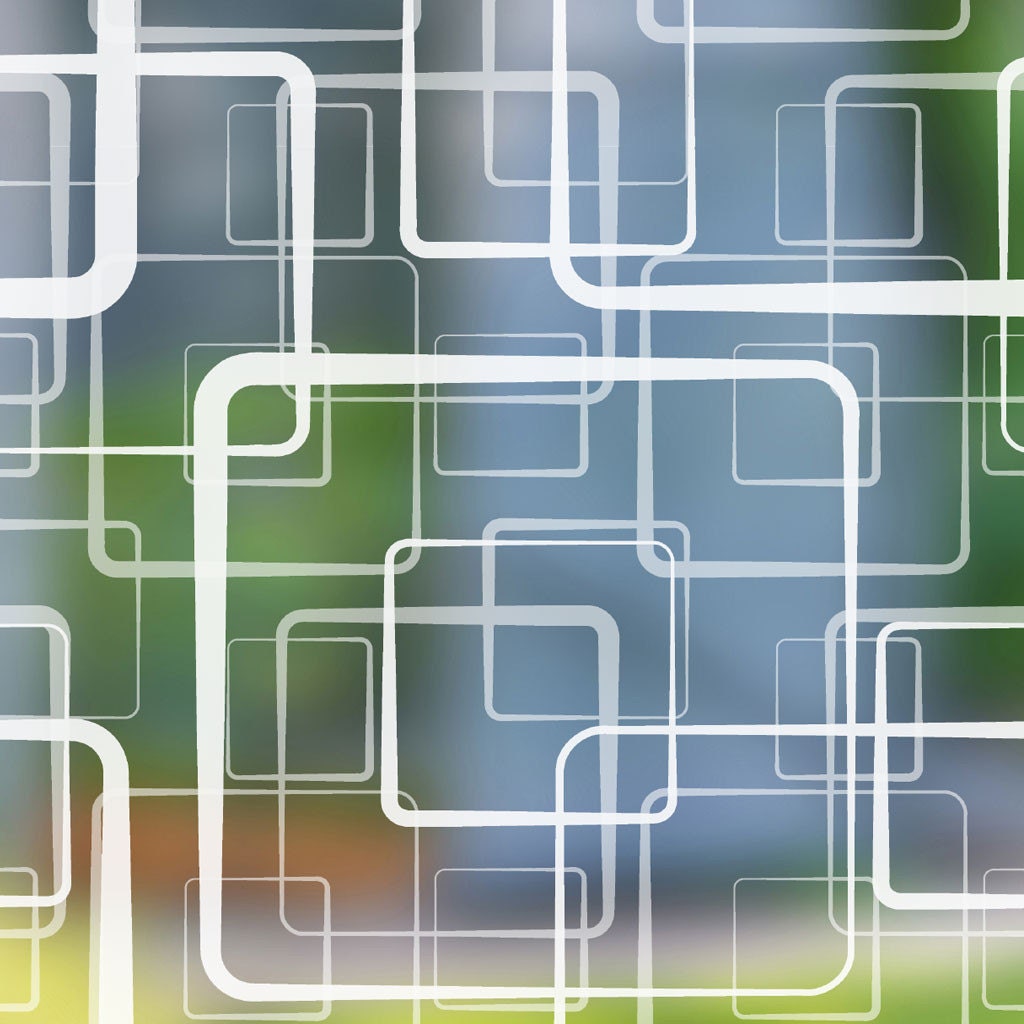 Retro Squares Sheer Window Film - Etsy