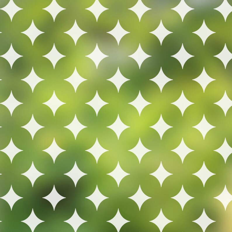 Diamonds Sheer Decorative Window Film - Standard 36 In. X 48 In - Etsy
