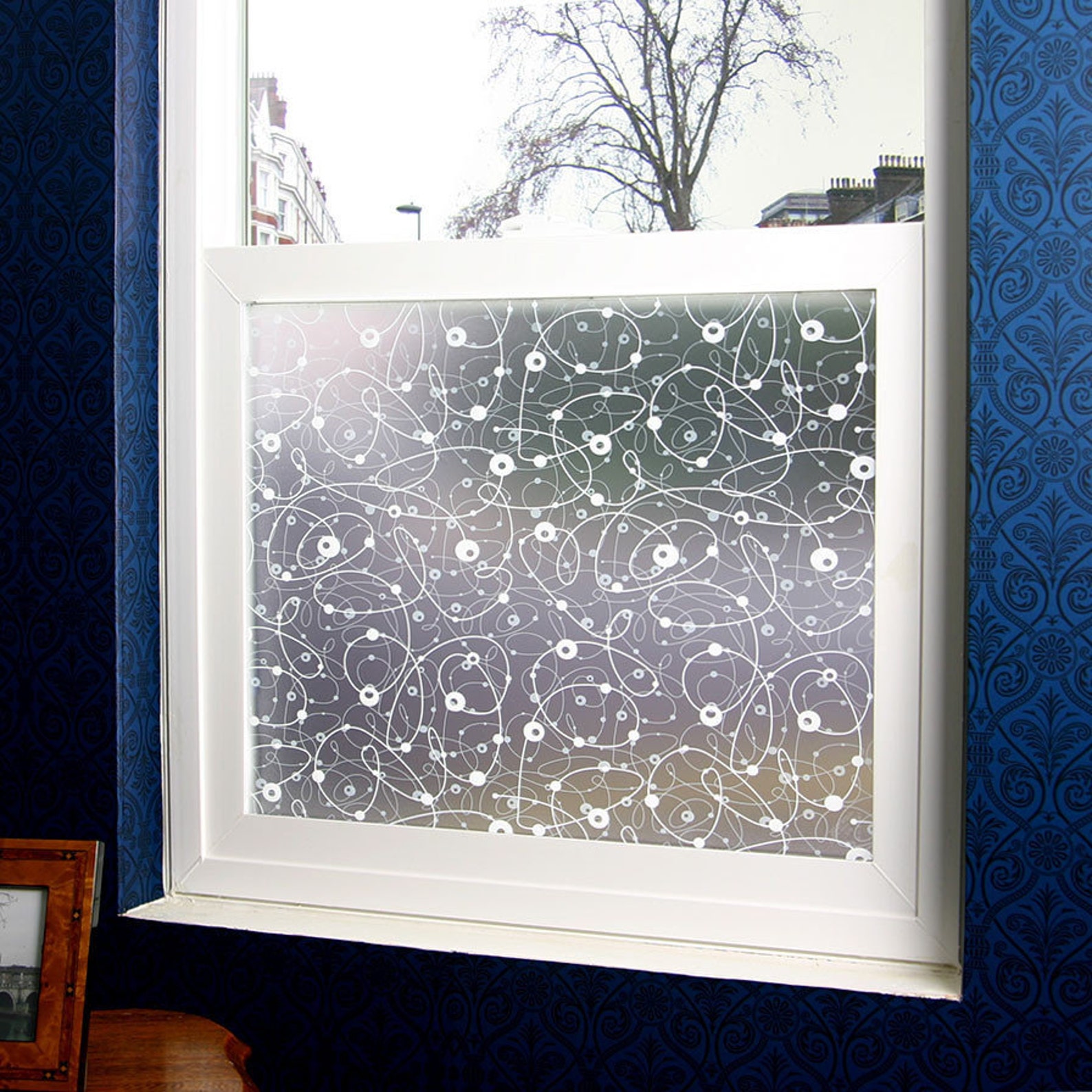 Atomic Retro Privacy Window Film - Standard 36 In. X 48 In. - Etsy