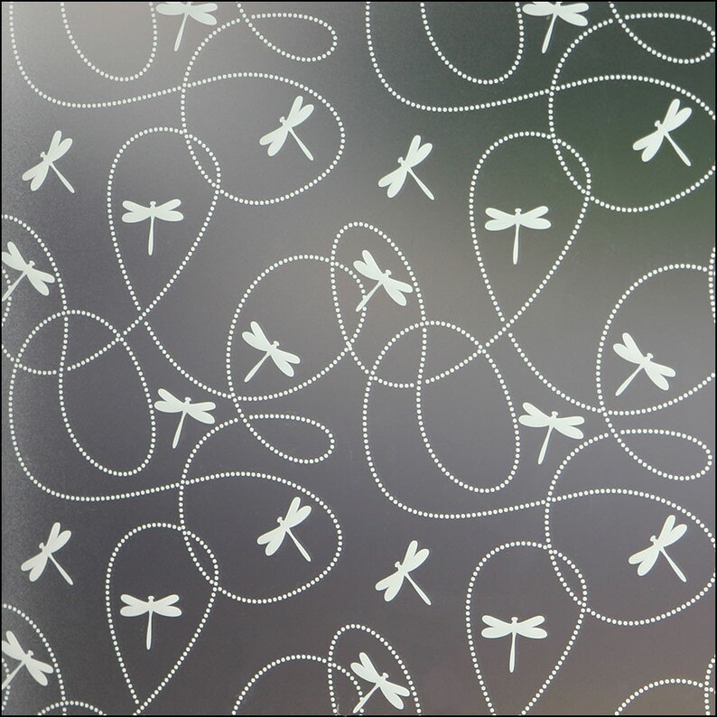 Dragonflies Privacy Window Film Standard 36 In. X 48 In. - Etsy
