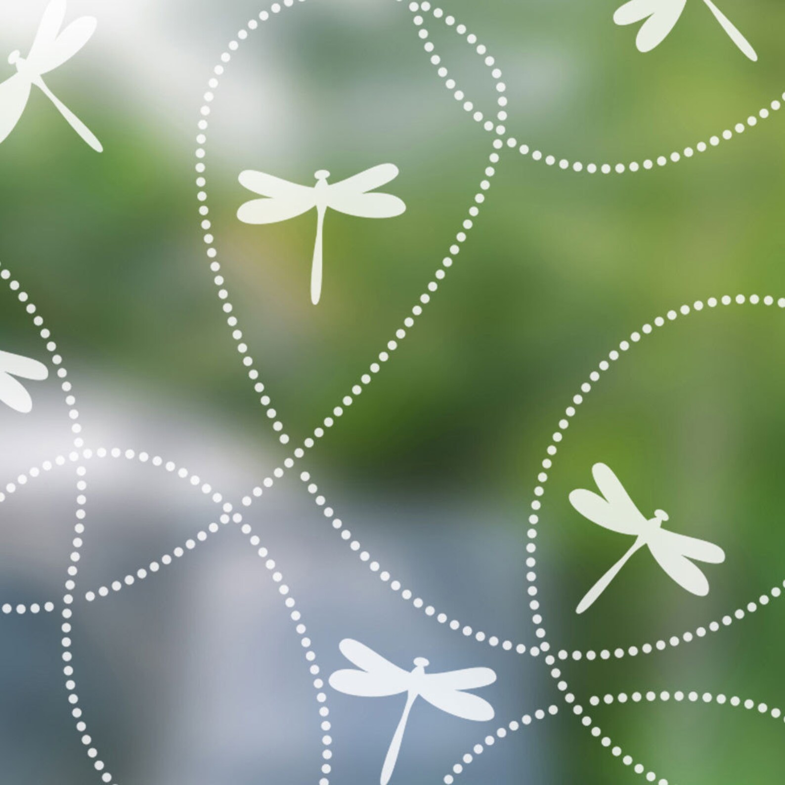 Dragonflies Sheer Window Film Large 48 In. X 84 In. | Etsy