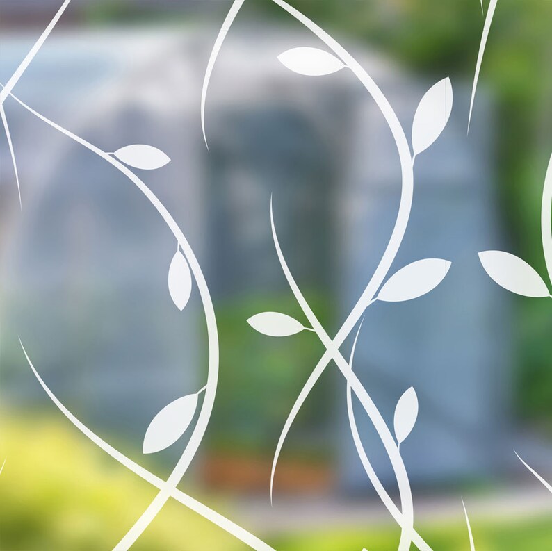 Vines Sheer Window Film Standard 36 In. X 48 In - Etsy